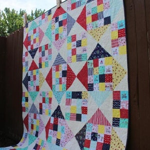 Four Squared Quilt Pattern - Etsy