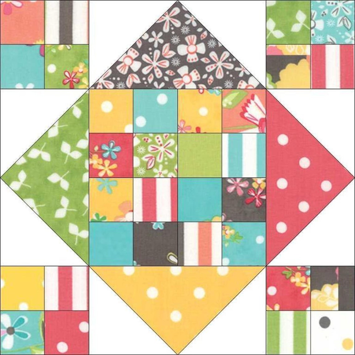 Four Squared Quilt Pattern - Etsy