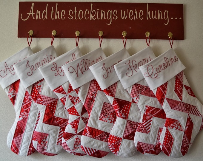 Patchwork Christmas Stocking - PDF Pattern - Etsy