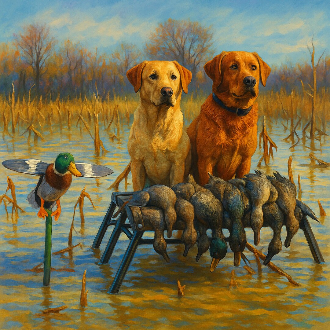 Jigsaw Puzzle Duck Hunting Labrador : Waterfowl Art Gift - Etsy