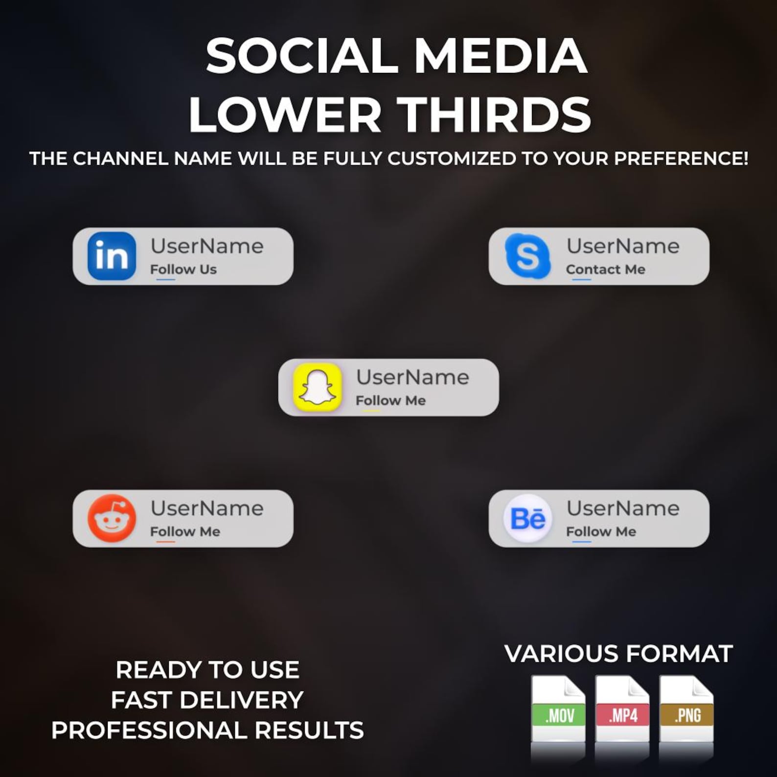 Animated Lower Thirds for Twitch & Youtube | Custom Stream Overlay ...