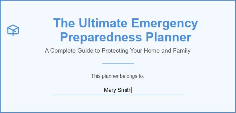 The Ultimate Emergency Preparedness Planner | Digital & Printable ...