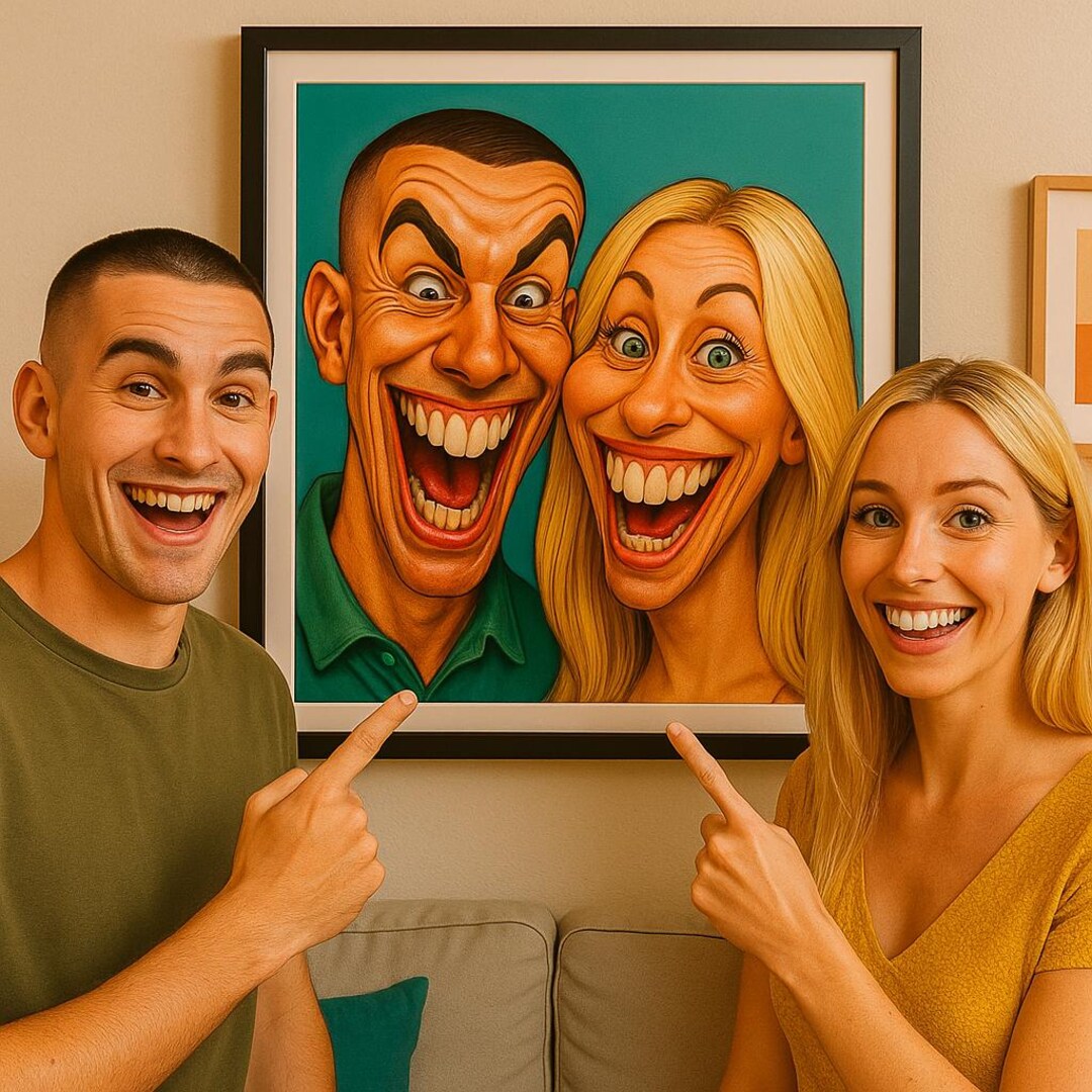 Custom Funny Portrait Caricature - From Your Photo to Humorous Art ...