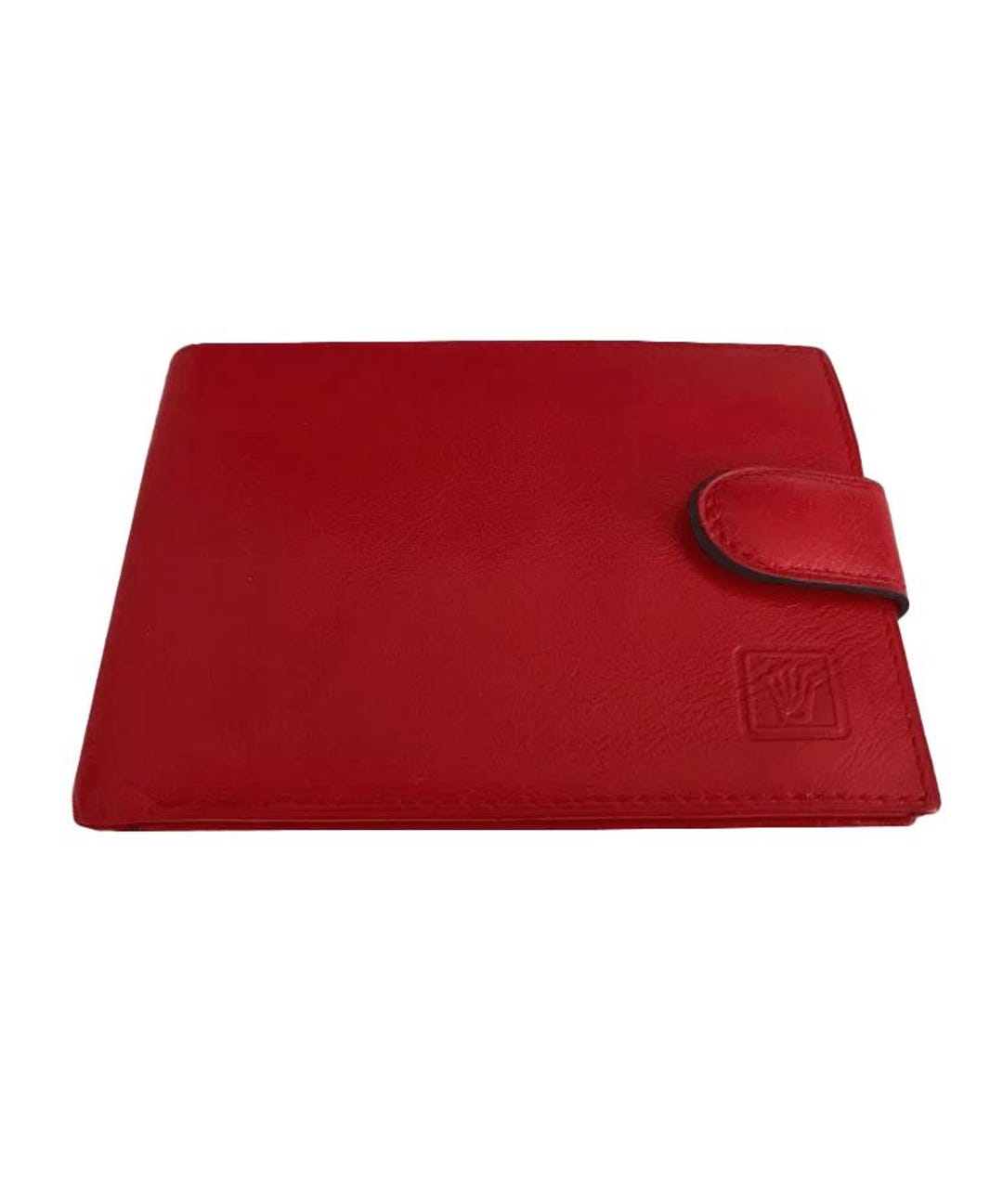 Authentic Rolex Red Leather Bi Fold Wallet With Embossed Logo Preowned ...