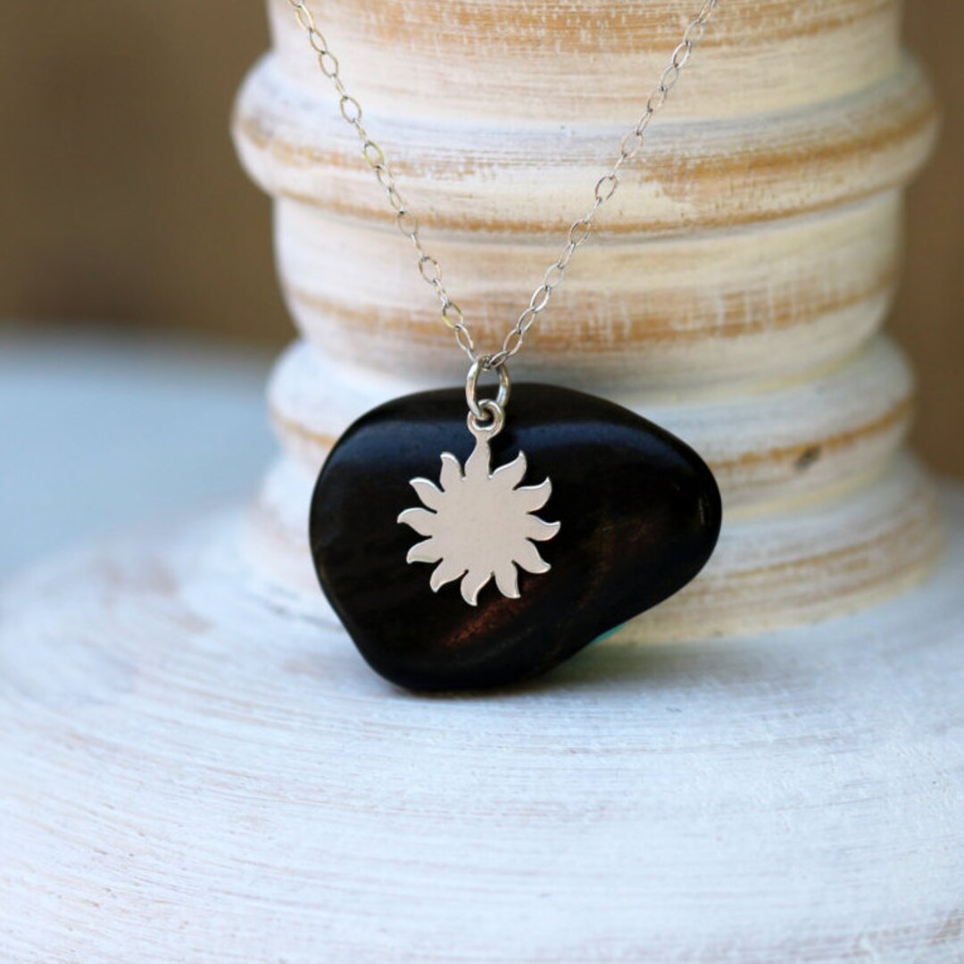 Tiny Sun Necklace, Sterling Silver Sun Necklace, Sunburst Necklace ...