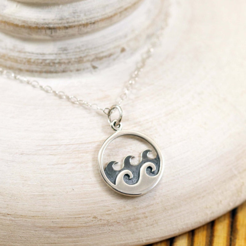 Wave Necklace - Etsy
