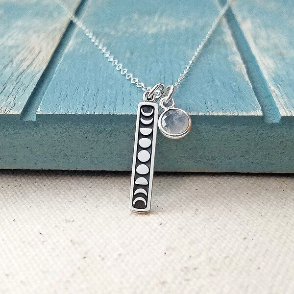 Moon Phase Necklace - Etsy