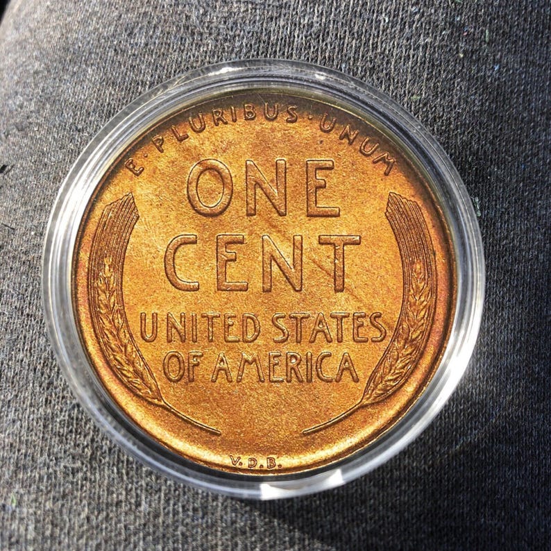 Coins 1909 S VDB Lincoln Cent US Rare Commemorative Coin - Etsy