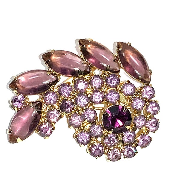 Purple Brooch - Etsy