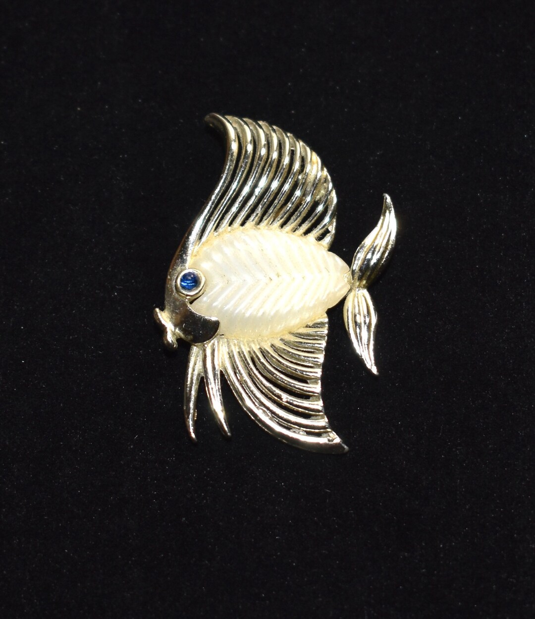 Very Collectible Marboux Boucher Fish Brooch 564 Signed, Boucher Angel ...