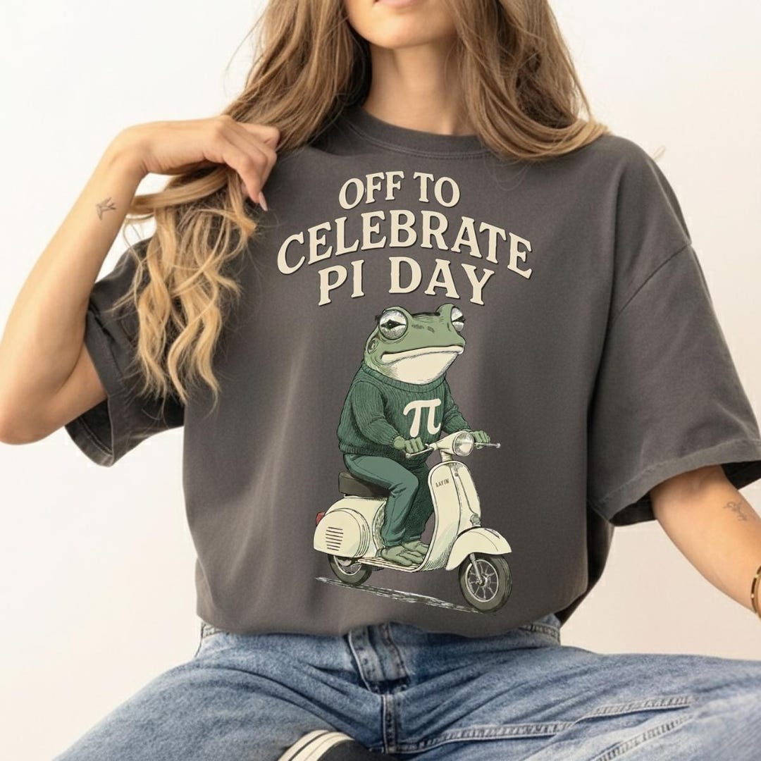 Off to Celebrate Pi Day PNG, Vintage Frog Scooter, Digital Download - Etsy