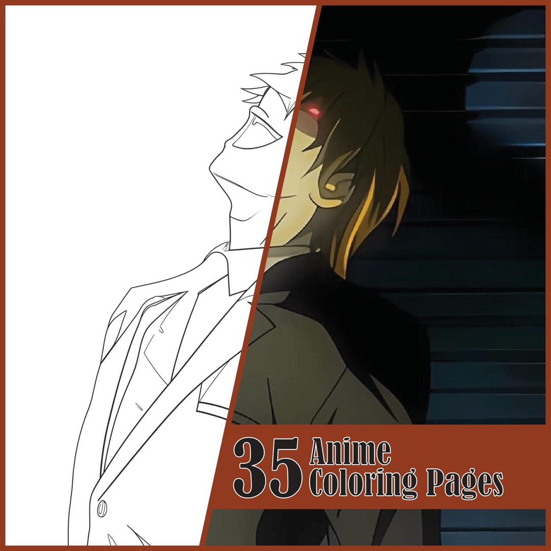 35 Printable Death Note Coloring Sheets | Anime Manga Coloring Book ...