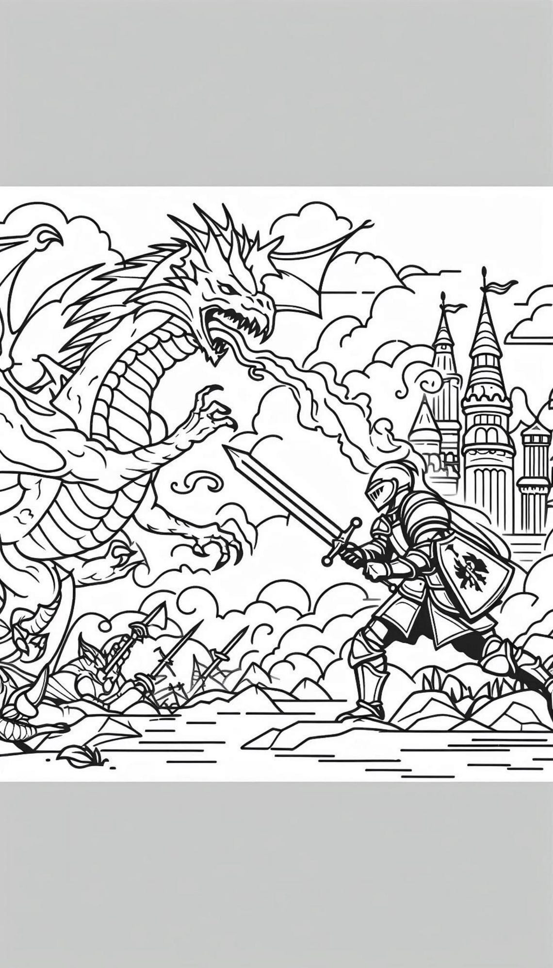 Fantasy Coloring Book Pages - Etsy