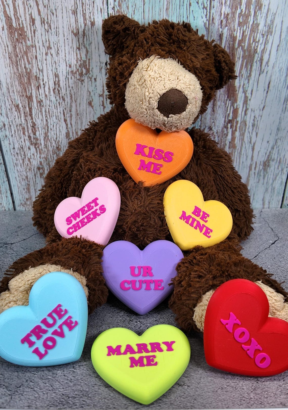 Sweetheart Conversation Heart 3D Printed Decor | Faux Candy Valentine ...