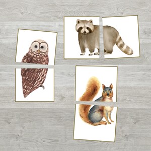 Forest Matching Game for Kids, Montessori Printable Activity, Preschool ...
