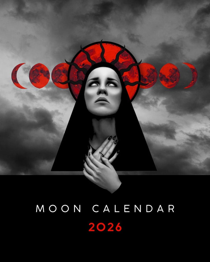2026 Moon Calendar | Complete Lunar Cycles, Astrology, Witchcraft ...