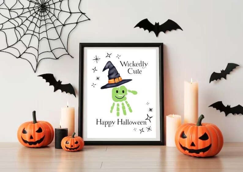 Wickedly Cute Halloween Handprint Craft | Kids Halloween Art | DIY ...