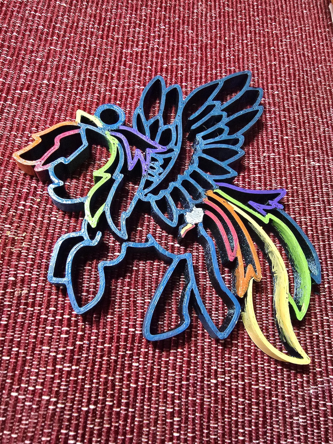 Rainbow Dash 3D Print Outline Art (my Little Pony Fan Art-digital ...