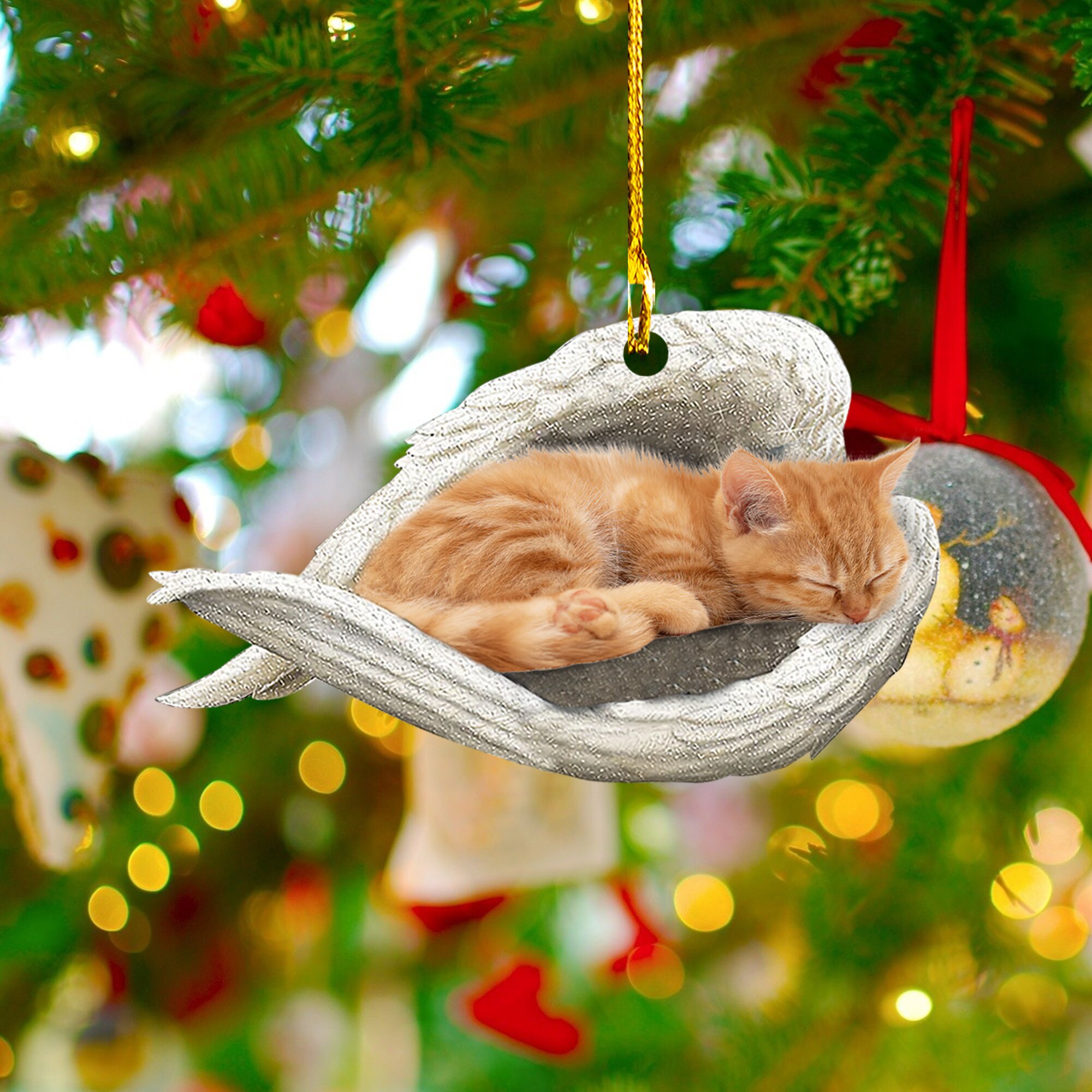 Sleeping Cat Angel Wings - Etsy