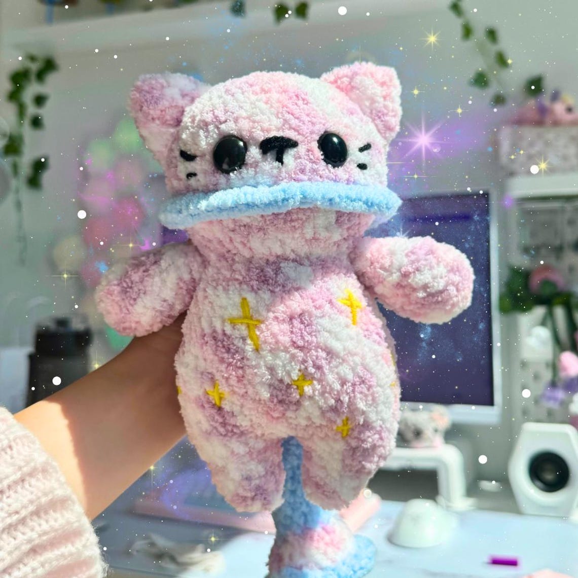 Kitty Planet Crochet PDF Pattern, Cute Crochet Cat Kawaii Easy ...