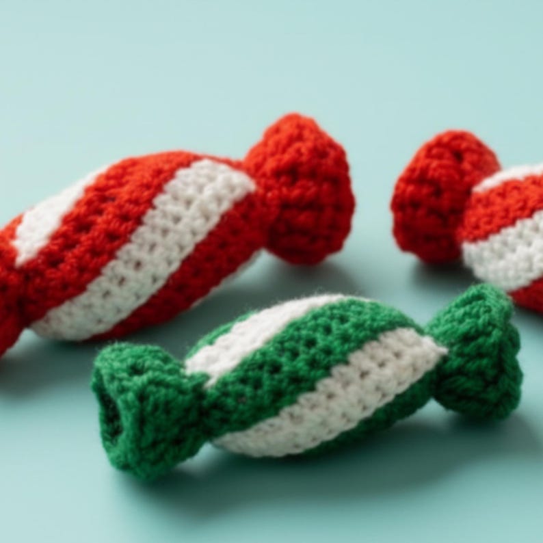 Christmas Crochet Pattern Cozy Candy Cane Plushie – Easy No-sew ...