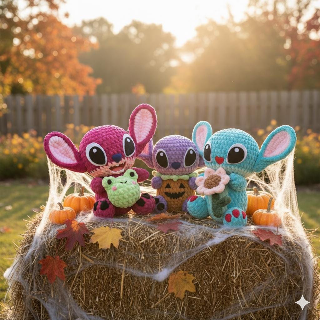 Stitch Amigurumi Crochet Pattern | Cute Alien Plush PDF | Crochet Doll ...