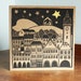 Linocut Christmas Card - Nativity Scene - Old Architecture - Kat ...