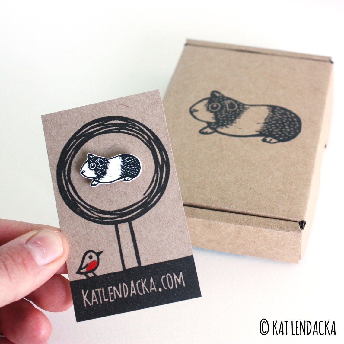 Guinea Pig Pin, Guinea Pig Badge, Shrink Plastic Jewelry, Handmade ...