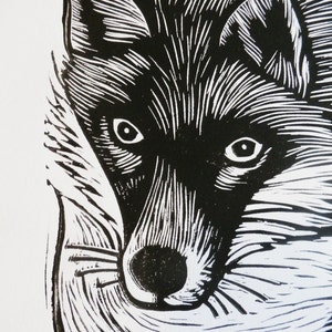 Fox Linocut Print - Lino Print - Block Print - Limited Edition of 50 ...