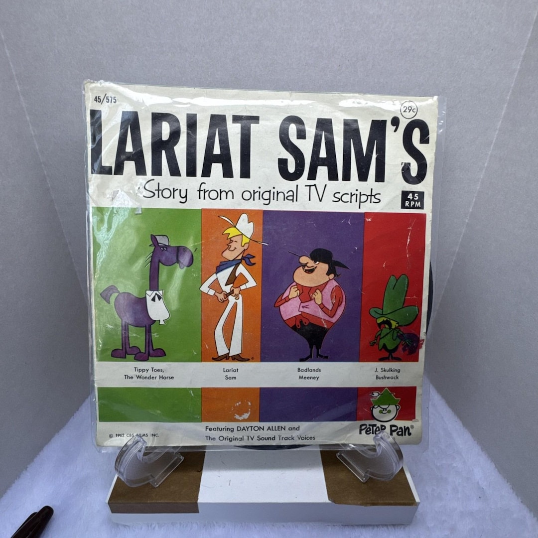 VTG Peter Pan Records Lariat Sam's Story From Original TV Scripts 45rpm ...