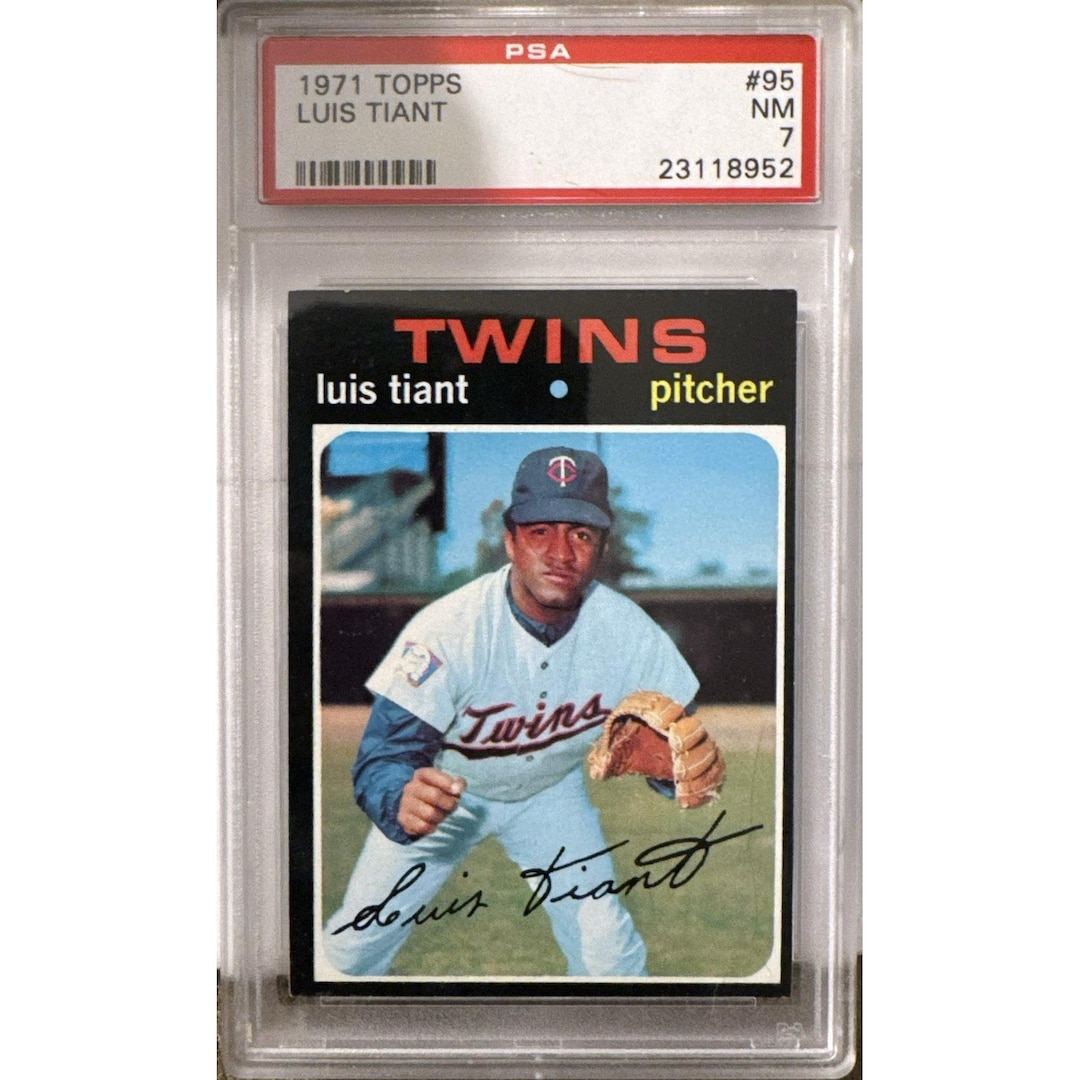 1971 Topps #95 Luis Tiant *PSA 7 (NM) *minnesota Twins - Etsy