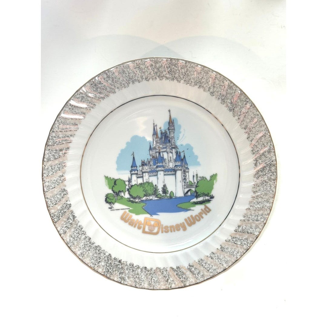 Vintage Walt Disney World Cinderella Castle Souvenir Plate Decorative ...