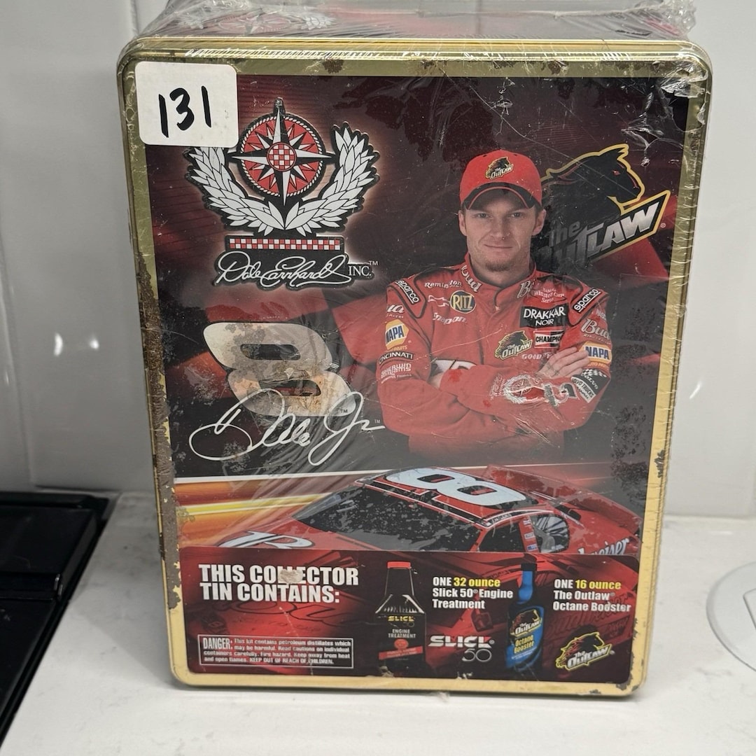 2003 Dale Earnhardt Jr Collector Tin With Slick 50 & Outlaw Sealed New ...