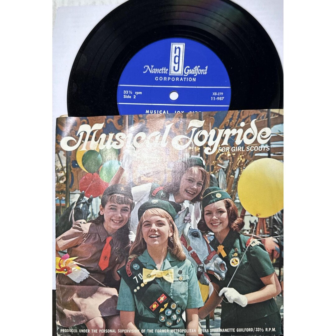 Vintage Girl Scouts Musical Joyride Record 33 1/3 RPM 7" Vinyl - Etsy