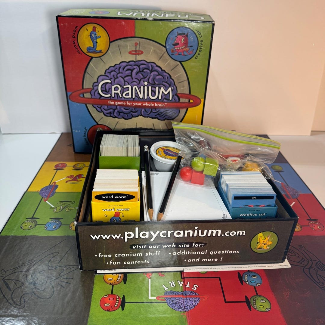 Cranium the Game for Your Whole Brain Party Board Game Complete Edition ...