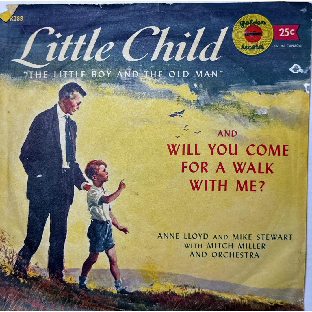 Little Child Golden Record Vintage Vinyl 45 RPM Anne Lloyd Mitch Miller ...