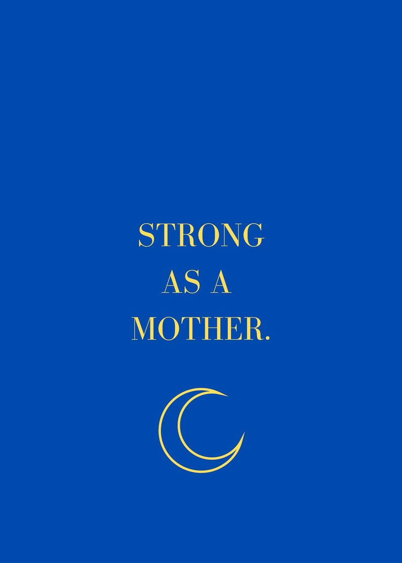 Strong as a Mother - DIGITAL DOWNLOAD - Etsy
