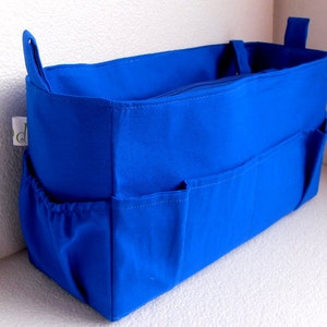 Extra Large Purse Organizer - Bag Organizer Insert in Blue Fabric - Etsy