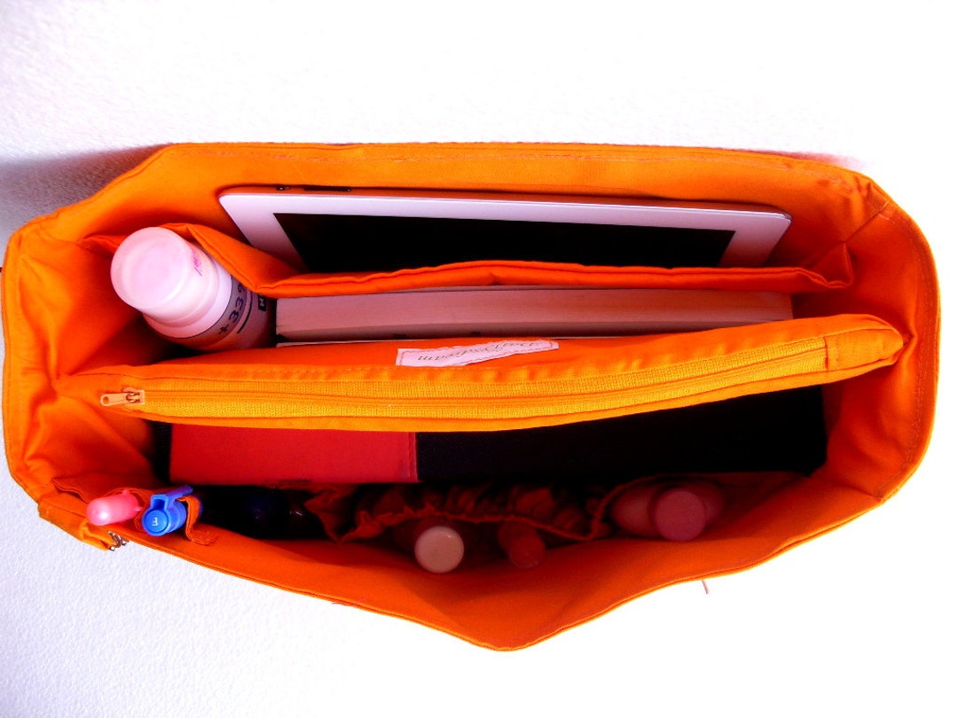 Medium Bag Organizer / Purse Organizer in Papaya Fabric- Inverted ...