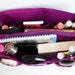 Large Bag Organizer - Purse Organizer Insert in Purple Fabric - Etsy