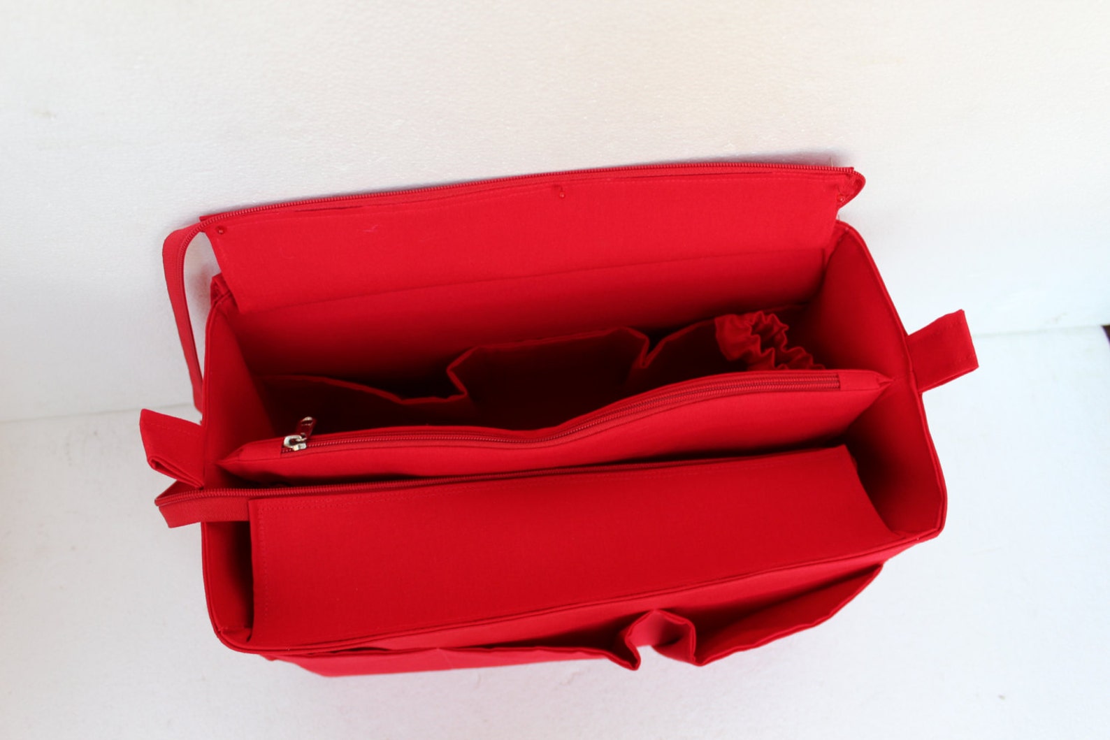 Extra Wider and Taller Bag Insert /purse Insert With Zipper - Etsy