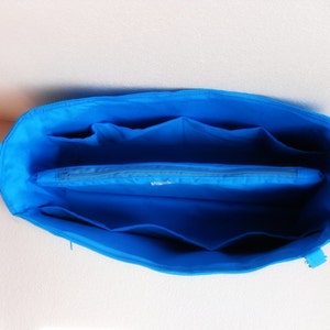 Extra Large Bag Organizer- Purse Organizer Insert in Blue Fabric - Etsy