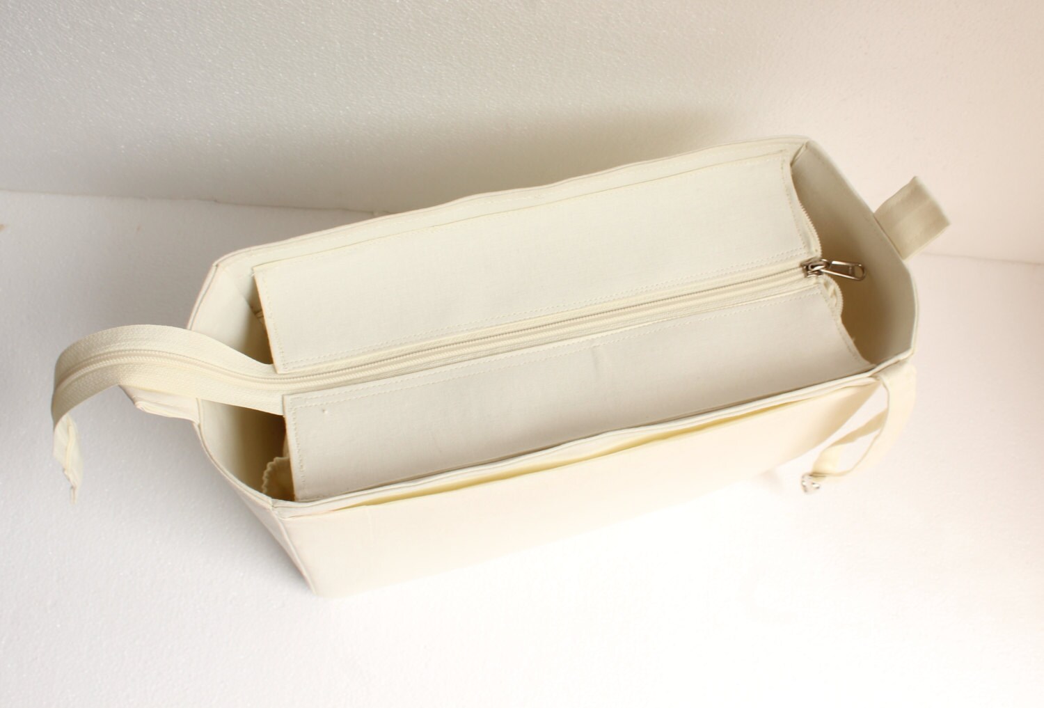 Extra tall Large Bag insert /Purse insert with Zipper closure | Etsy