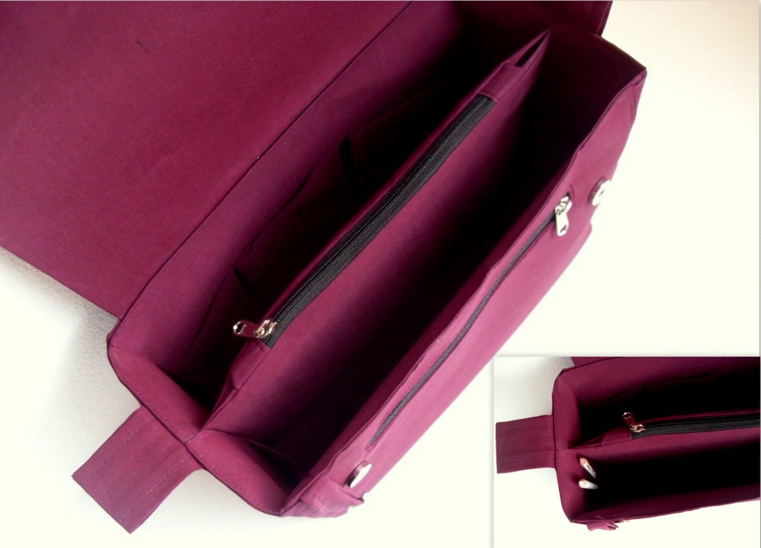 Bag organizer with magnetic snap Flap closure to fit LV | Etsy