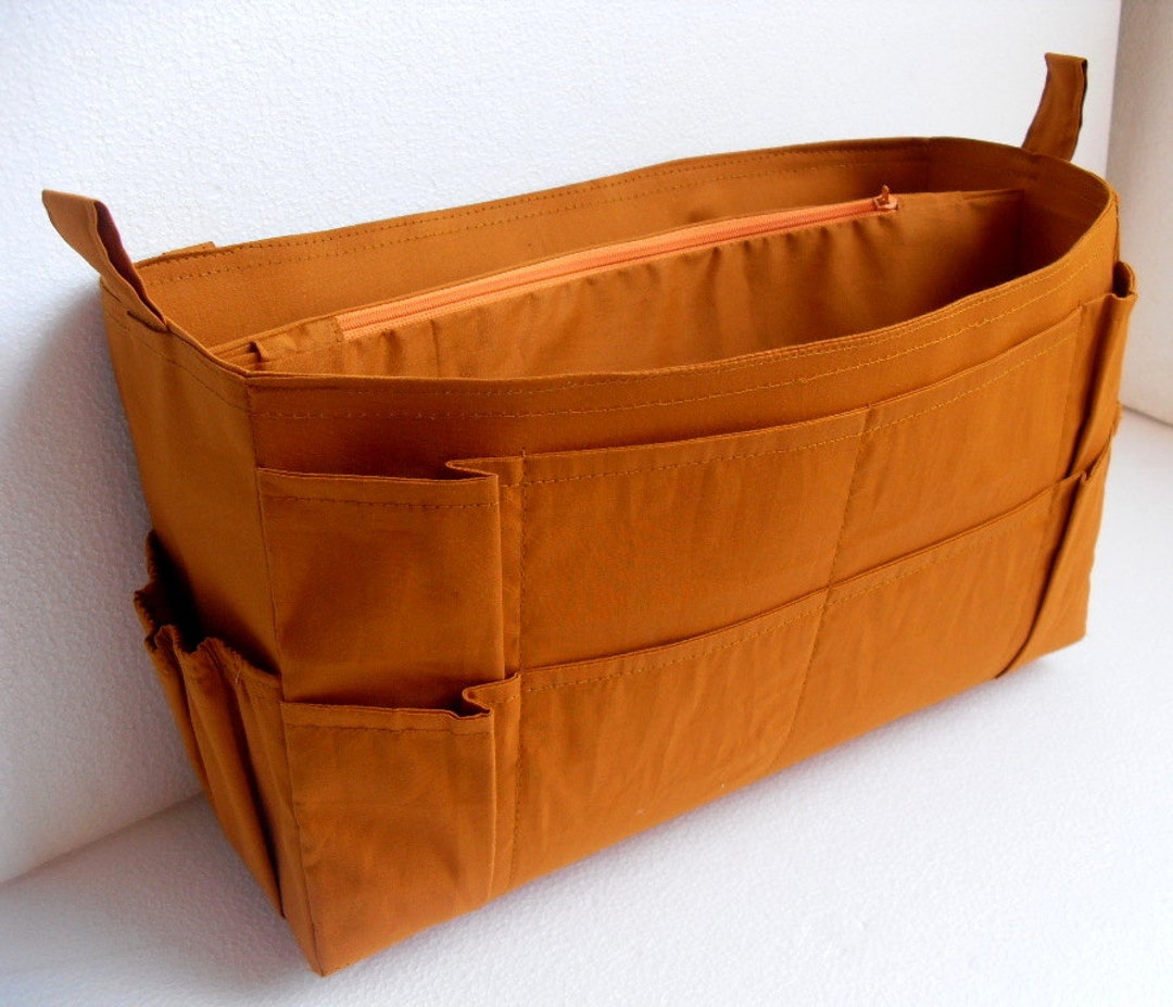 Extra Tall XL Size Purse Organizer - Bag Organizer Insert in Mustard ...
