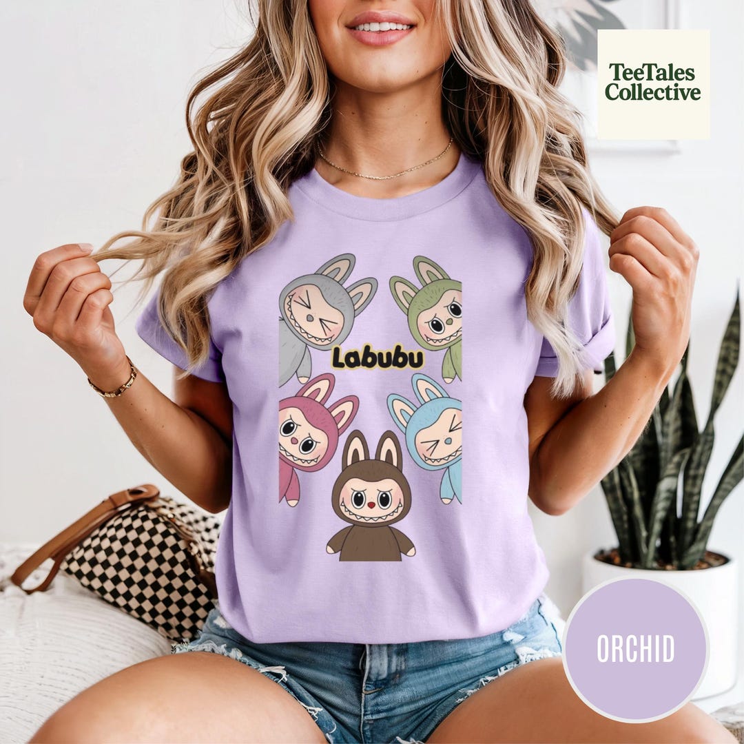 Labubu Comfort Colors Tee , Cute Kawaii Bunny Shirt ,funny Character ...