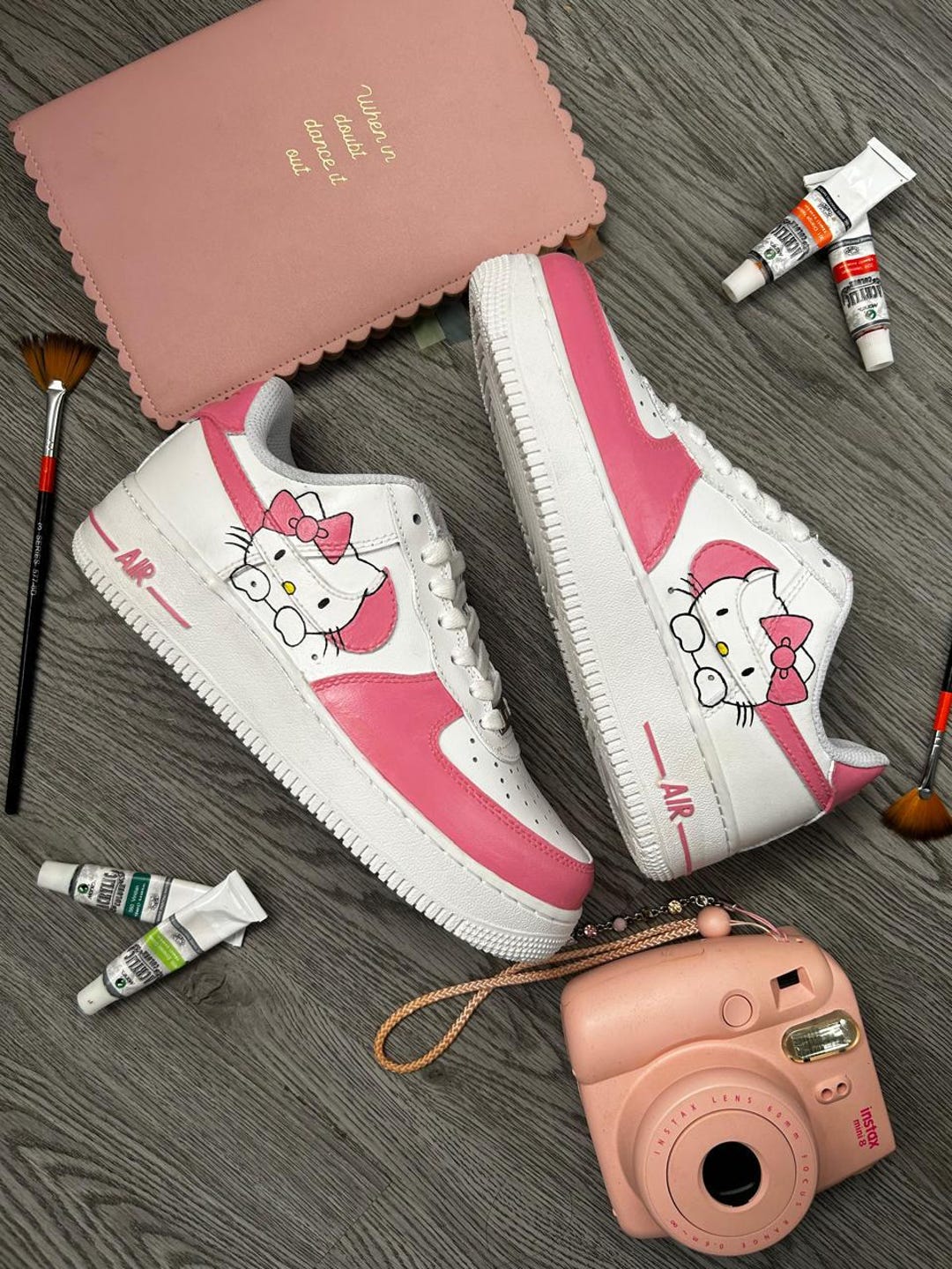 Hello Kitty Custom Air Force 1 | Hand Painted Cute Anime Shoes | Pink ...