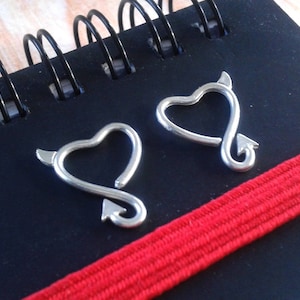 Devil Daith Piercing - Sterling Silver Heart Daith Piercing - Sterling ...