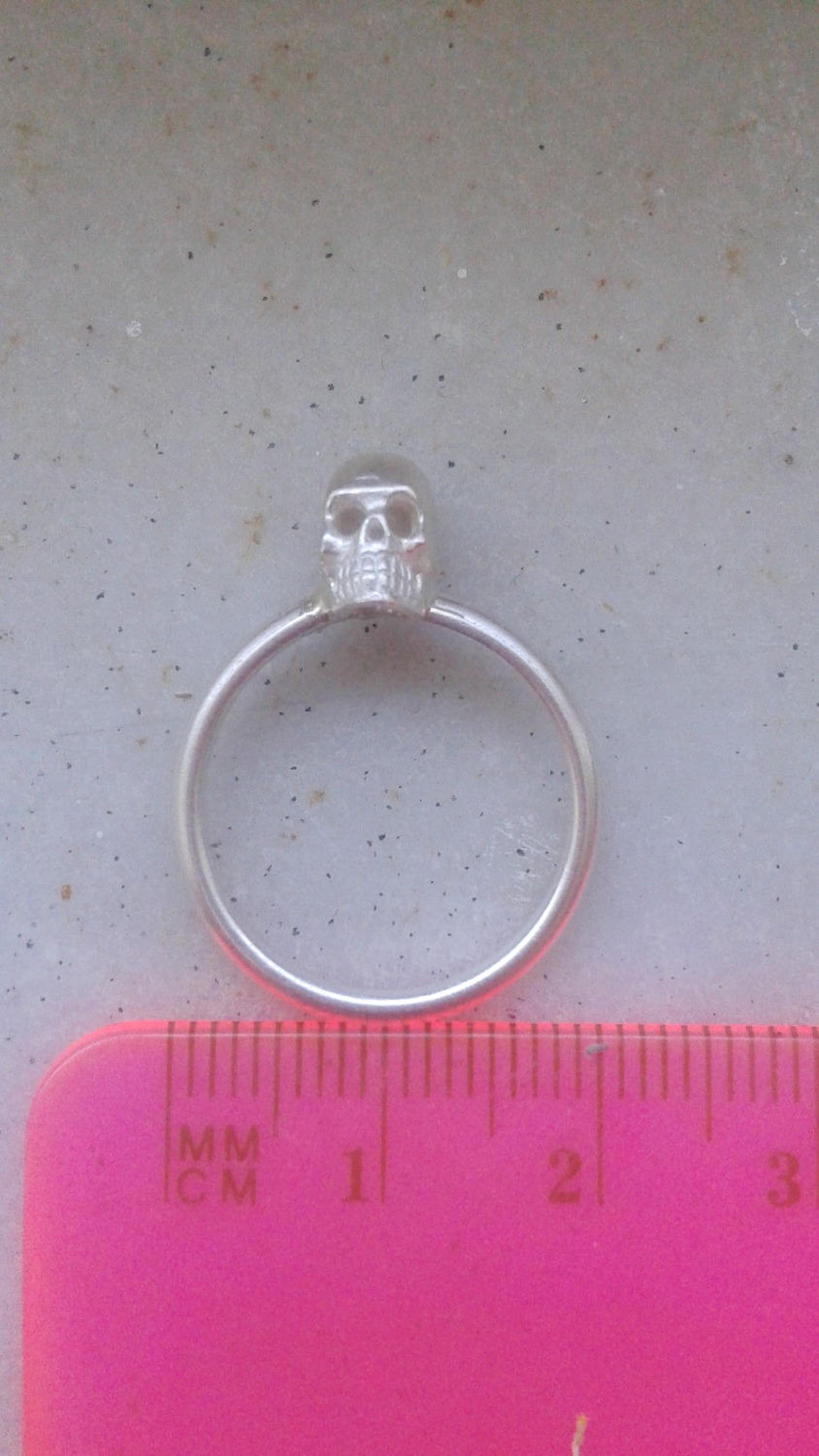 Silver Skull Ring Sterling Silver Skull Ring Tiny Skull | Etsy