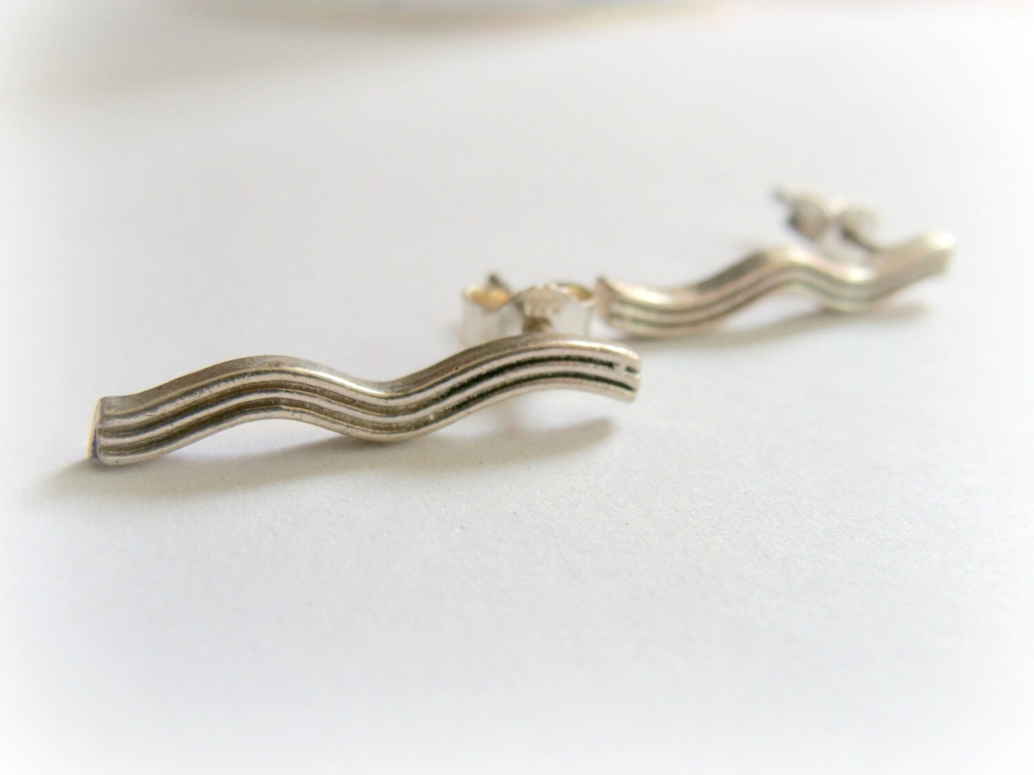 Wave Sterling Silver Jewelry - Wave Sterling Silver Studs - Ocean Waves ...